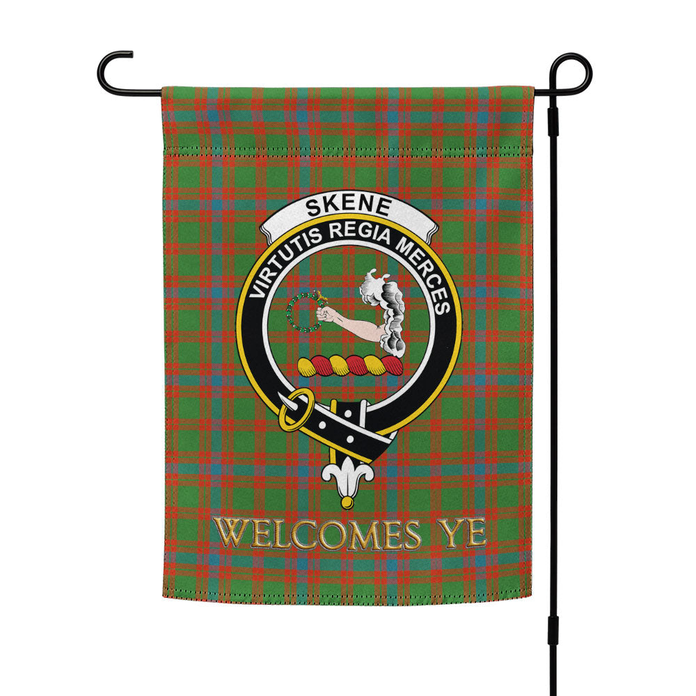 Skene Ancient Clan Badge Tartan Garden Flag | Celticprime.com – celticprime