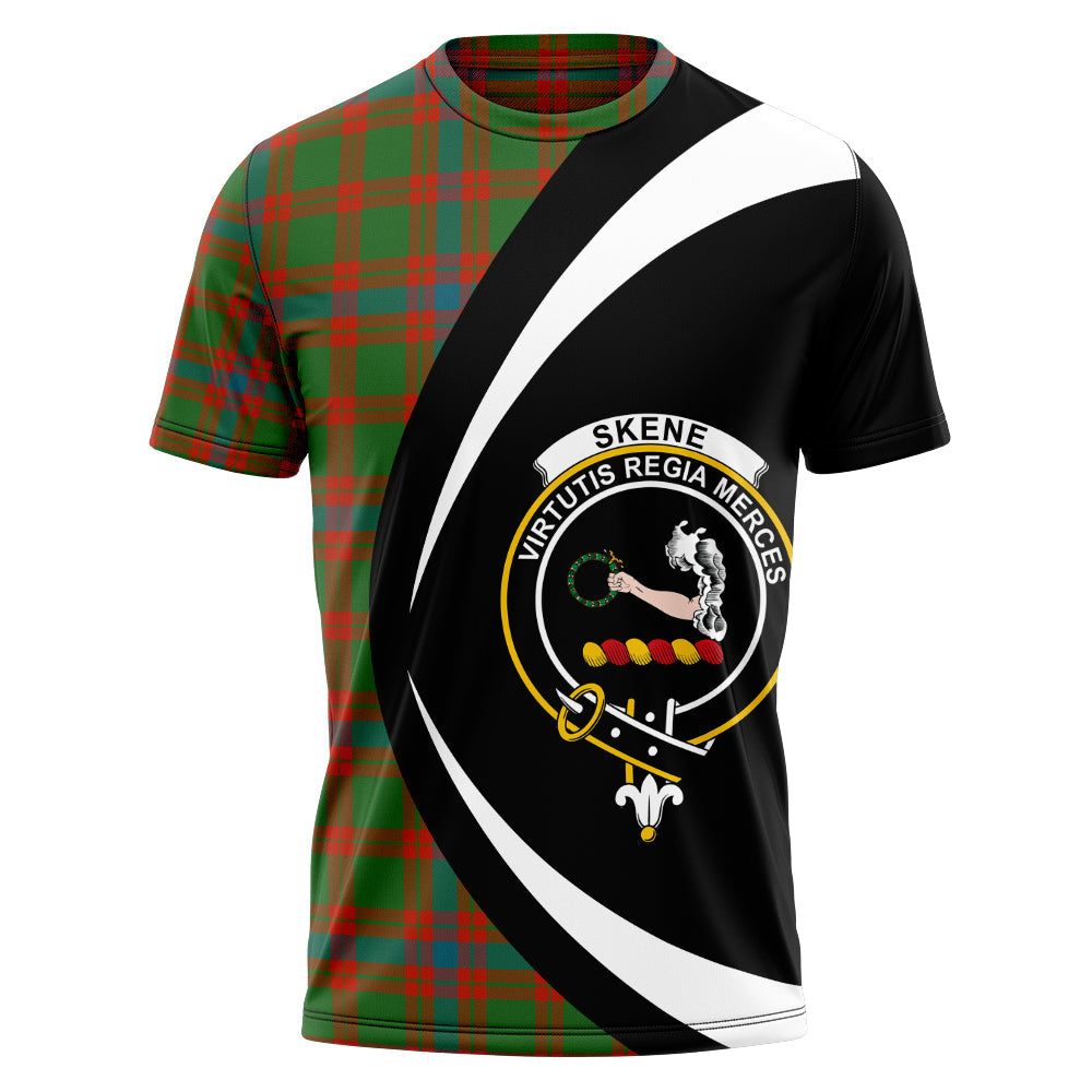 Skene Ancient Clan Badge Tartan T-Shirt Circle Style Personalized ...