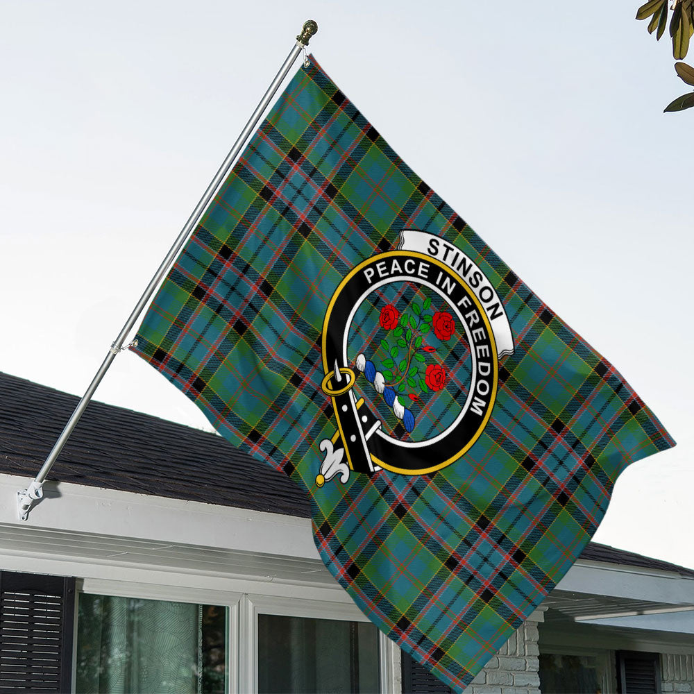Stinson (Stephenson Stevenson) Ancient Clan Badge Tartan House Flag ...