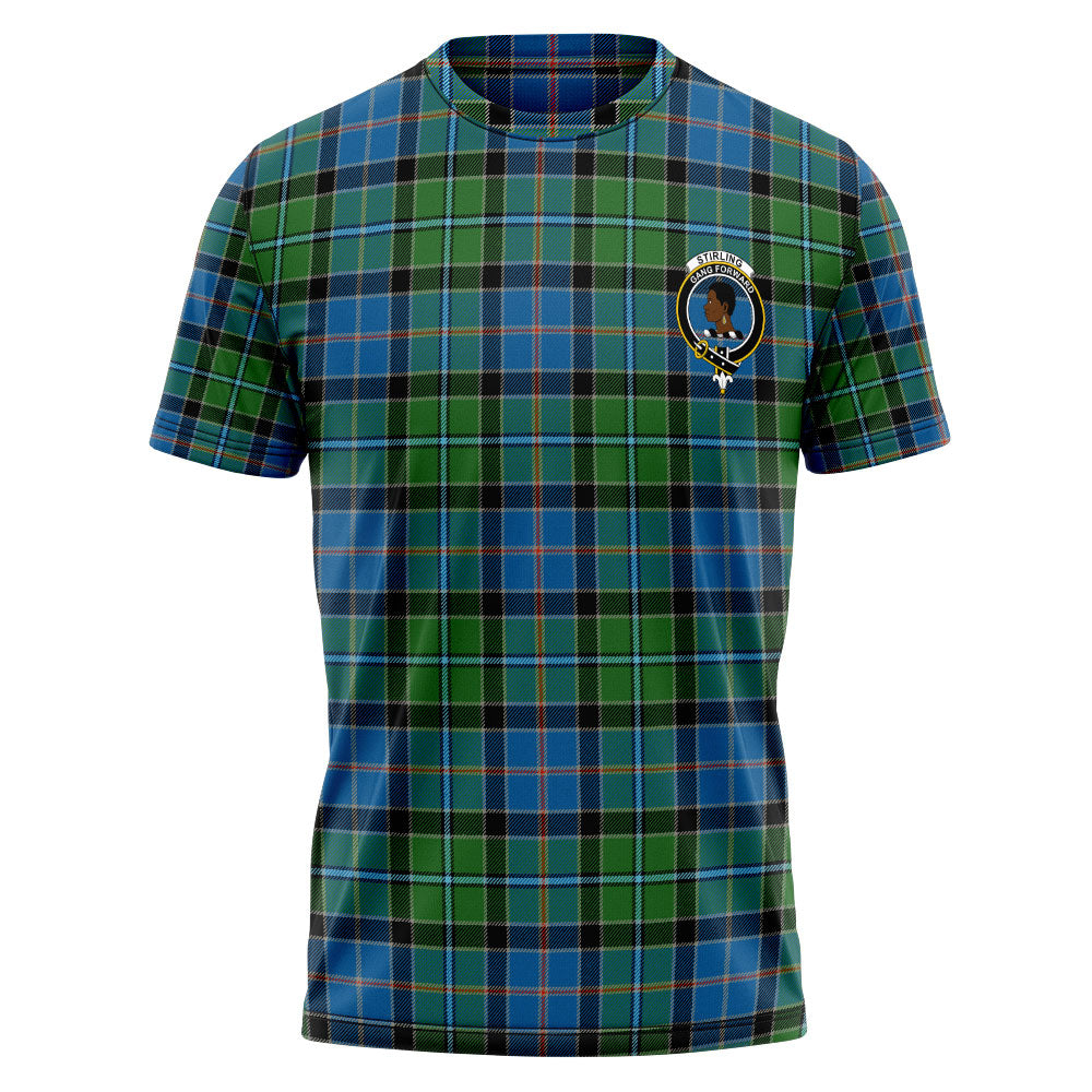 Stirling Ancient Clan Badge Tartan T-Shirt | Celticprime.com – celticprime
