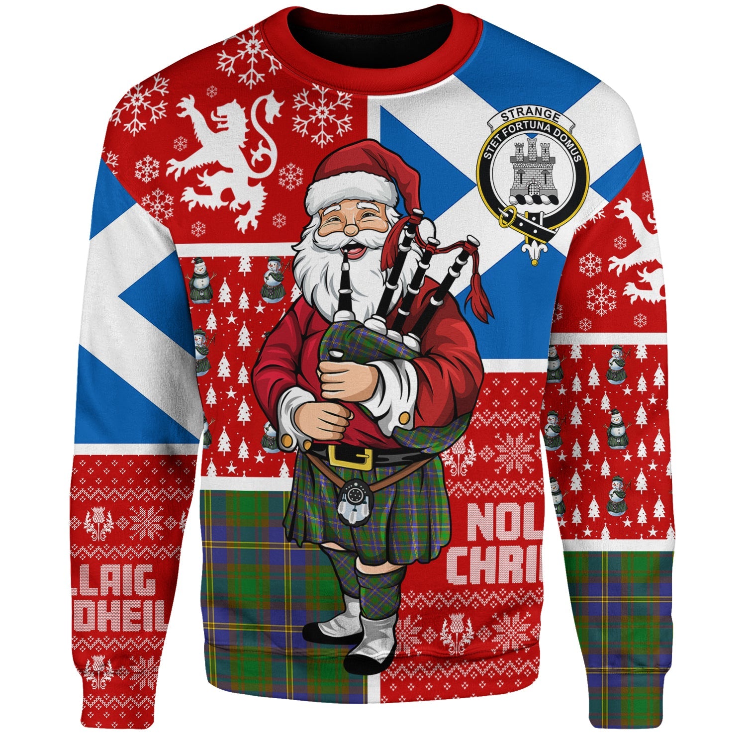 Strange of Balkaskie Clan Badge Tartan Sweatshirt Scotland Christmas ...