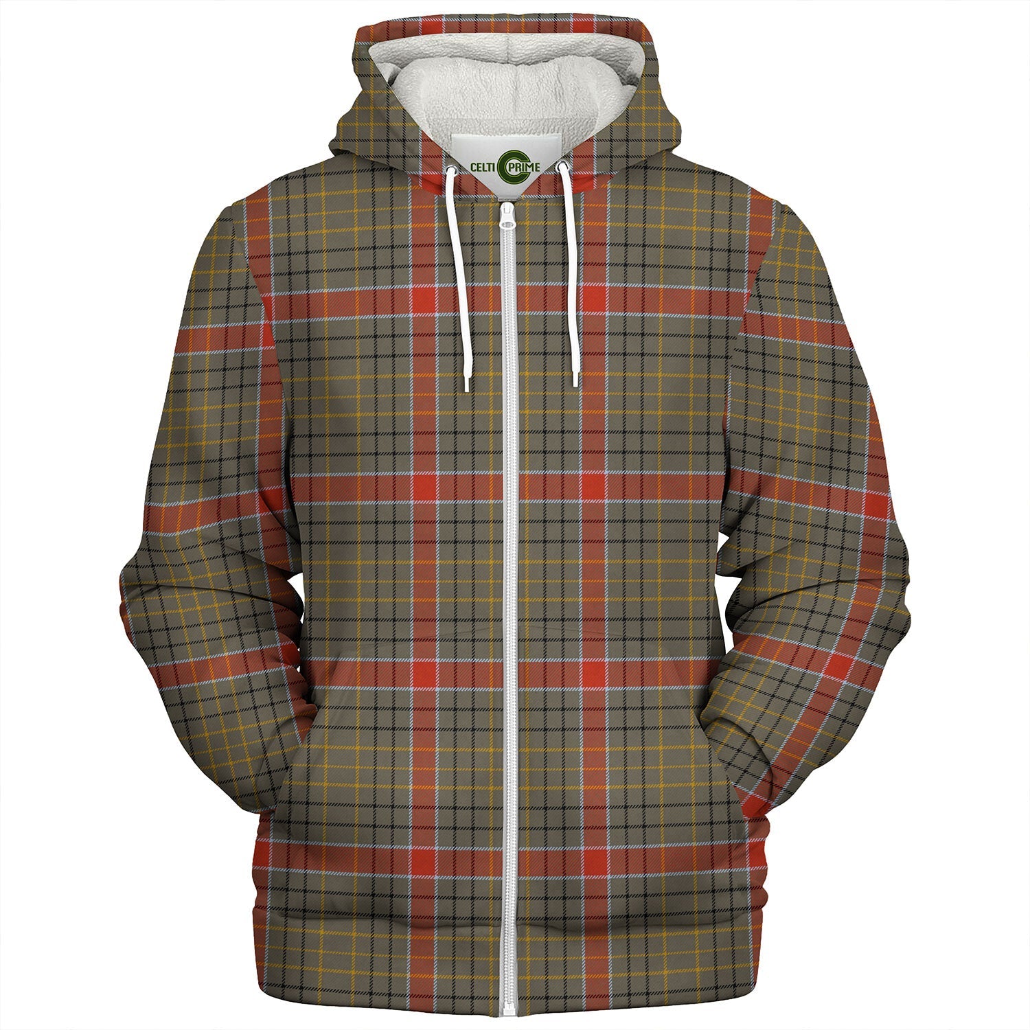 Sutherland of Duffus Ancient Tartan Sherpa Hoodie | Celticprime.com ...