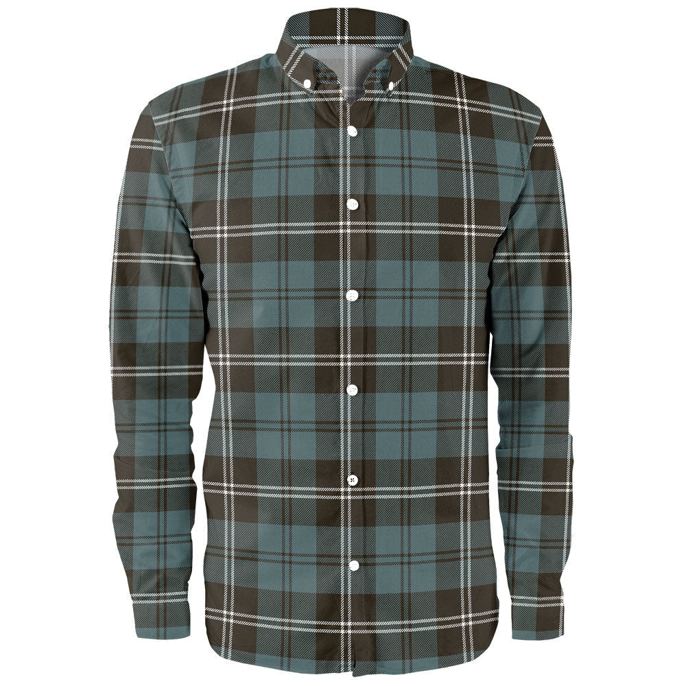 Swan Weathered Clan Badge Tartan Long Sleeve Shirt | Celticprime.com ...