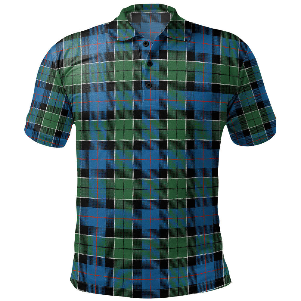 Syme Ancient Clan Badge Tartan Polo Shirt | Celticprime.com – celticprime
