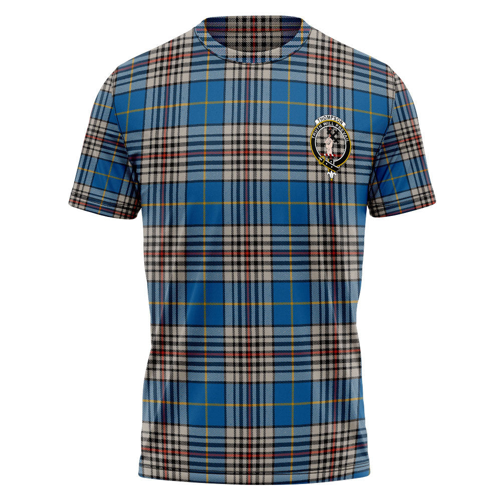 Thompson Variant (Thomson Variant) Ancient Clan Badge Tartan T-Shirt ...