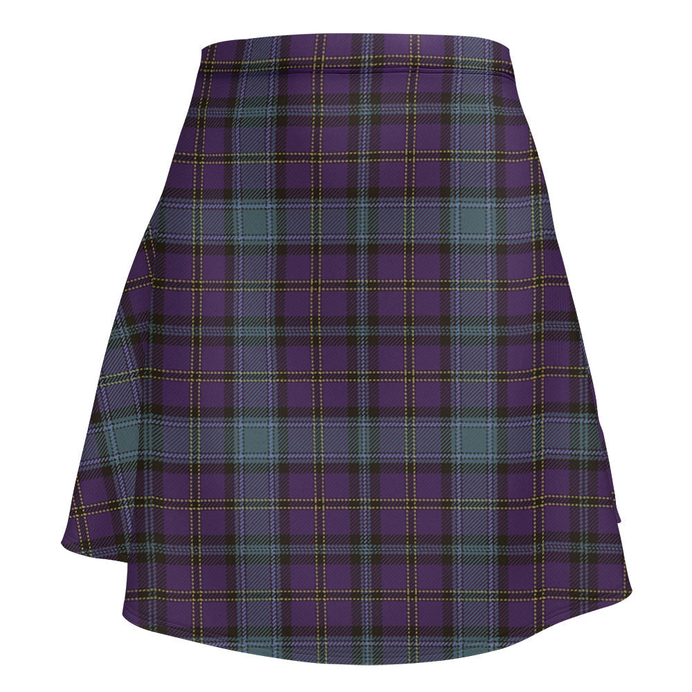 Weir Weathered Clan Badge Tartan Flared Skirt – High Waist ...