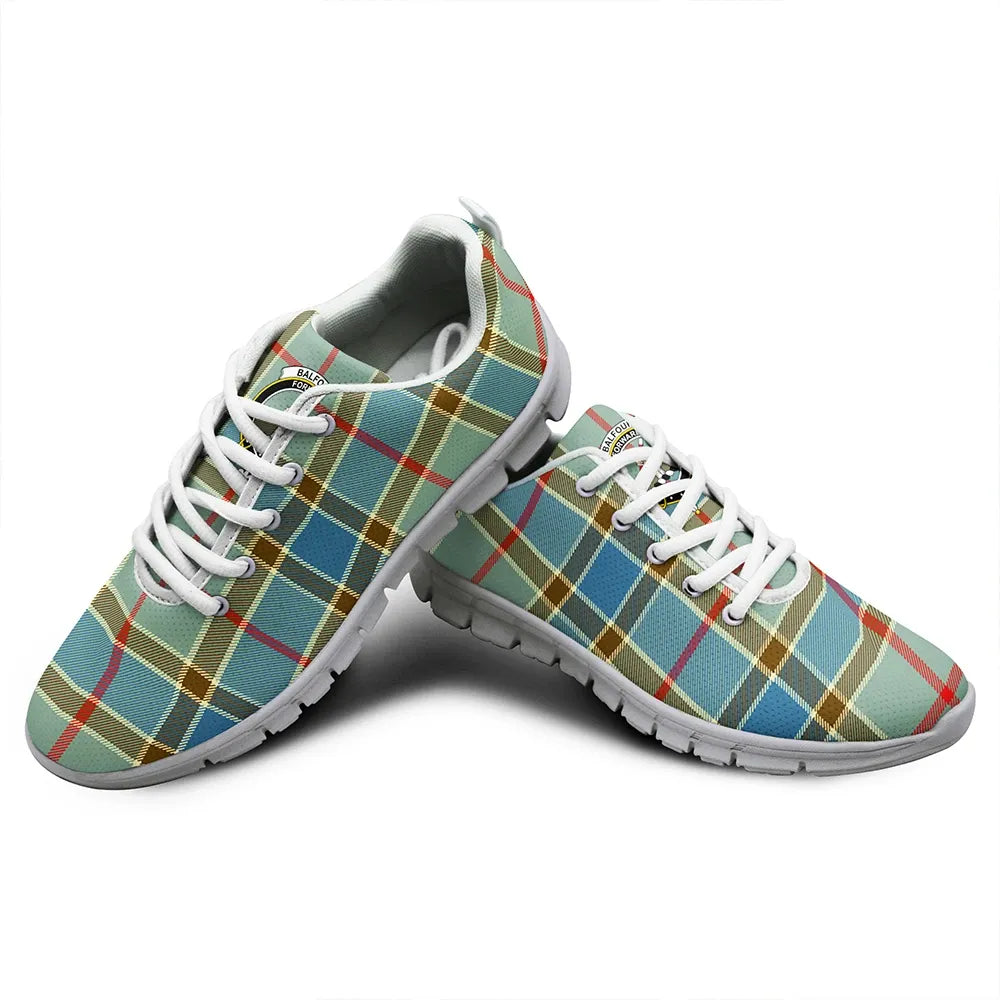 Balfour Blue Tartan Classic Crest Sneakers | Celticprime.com – celticprime