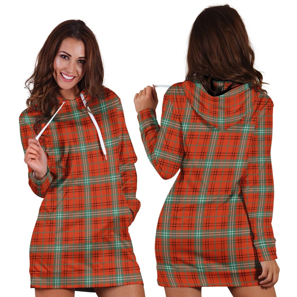 Morrison Red Ancient Tartan Classic Hoodie Dress | Celticprime.com ...