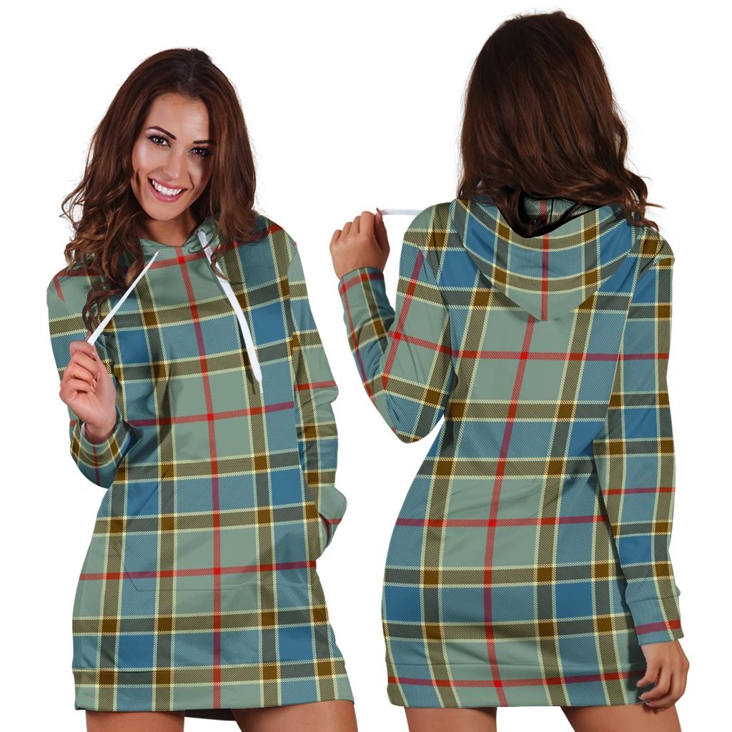 Balfour Blue Tartan Classic Hoodie Dress | Celticprime.com – celticprime
