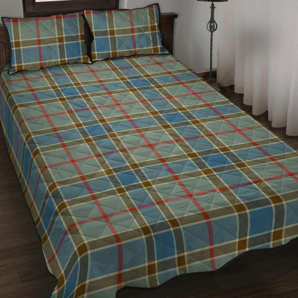 Balfour Blue Tartan Classic Quilt Bed Set | Celticprime.com – celticprime