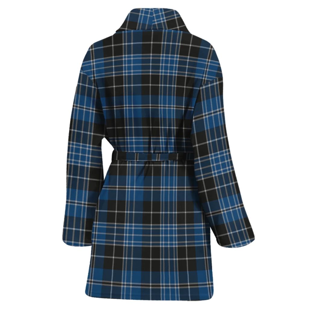 Clergy Blue Tartan Classic Bath Robe | Celticprime.com – celticprime