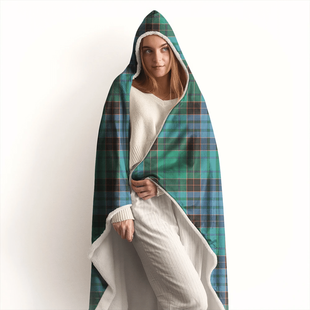 Stewart Old Ancient Tartan Classic Hooded Blanket | Celticprime.com ...