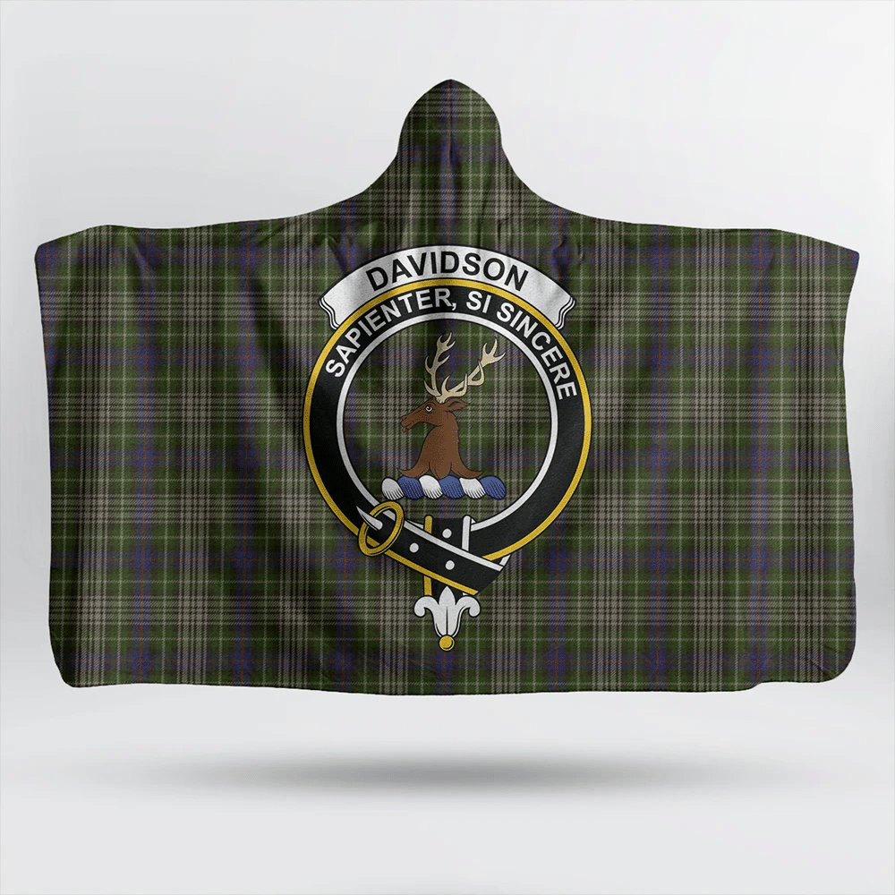 Davidson Tulloch Dress Tartan Classic Crest Hooded Blanket ...
