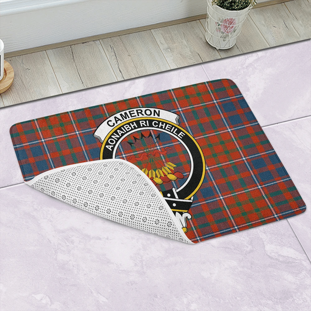 Cameron of Lochiel Ancient Tartan Classic Crest Bathroom Mat ...