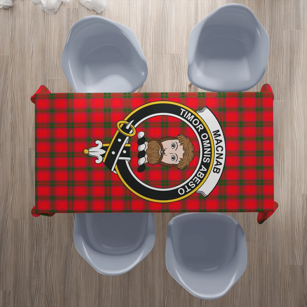 MacNab Modern Tartan Classic Crest Tablecloth | Celticprime.com ...