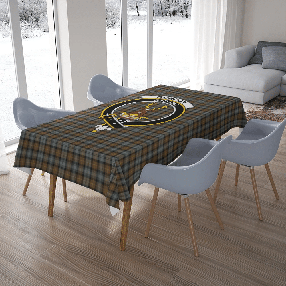 Gordon Weathered Tartan Classic Crest Tablecloth | Celticprime.com ...