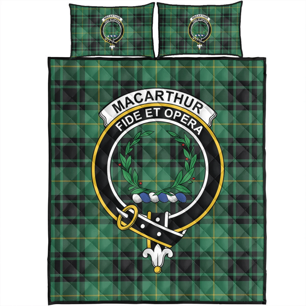 MacArthur Ancient Tartan Classic Crest Quilt Bed Set | Celticprime.com – celticprime