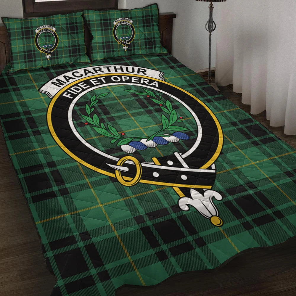 MacArthur Ancient Tartan Classic Crest Quilt Bed Set | Celticprime.com – celticprime