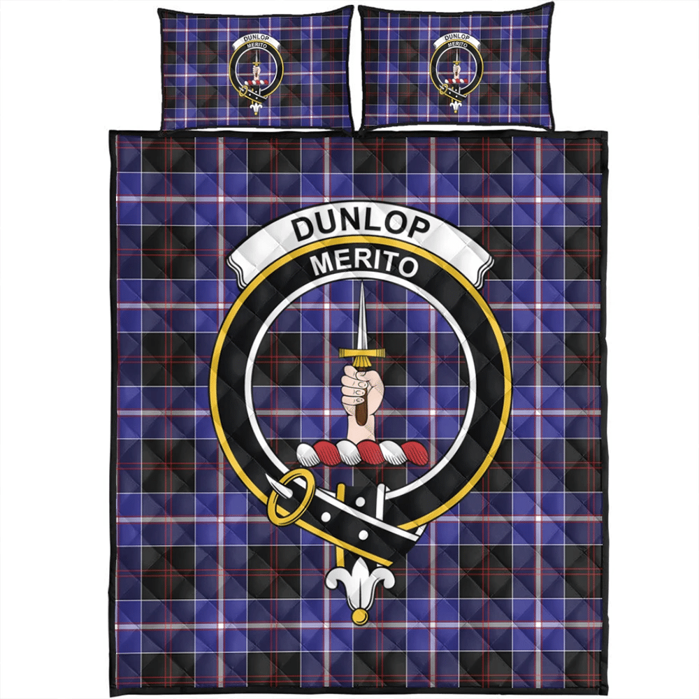Dunlop Modern Tartan Classic Crest Quilt Bed Set | Celticprime.com ...