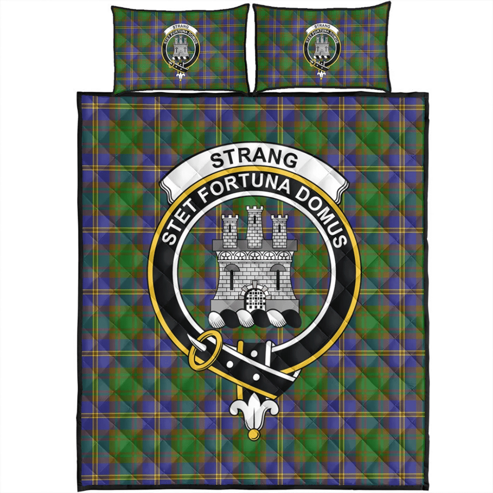 Strange of Balkaskie Tartan Classic Crest Quilt Bed Set | Celticprime ...