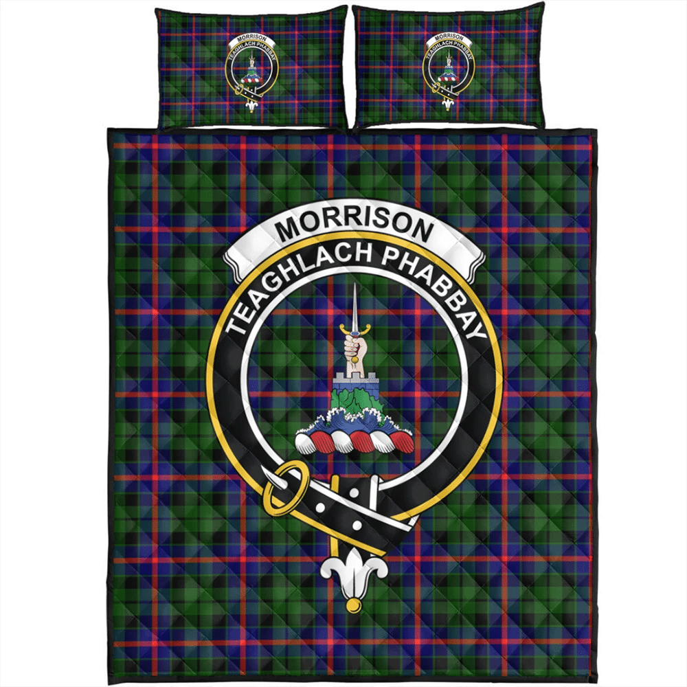 Morrison Modern Tartan Classic Crest Quilt Bed Set | Celticprime.com ...