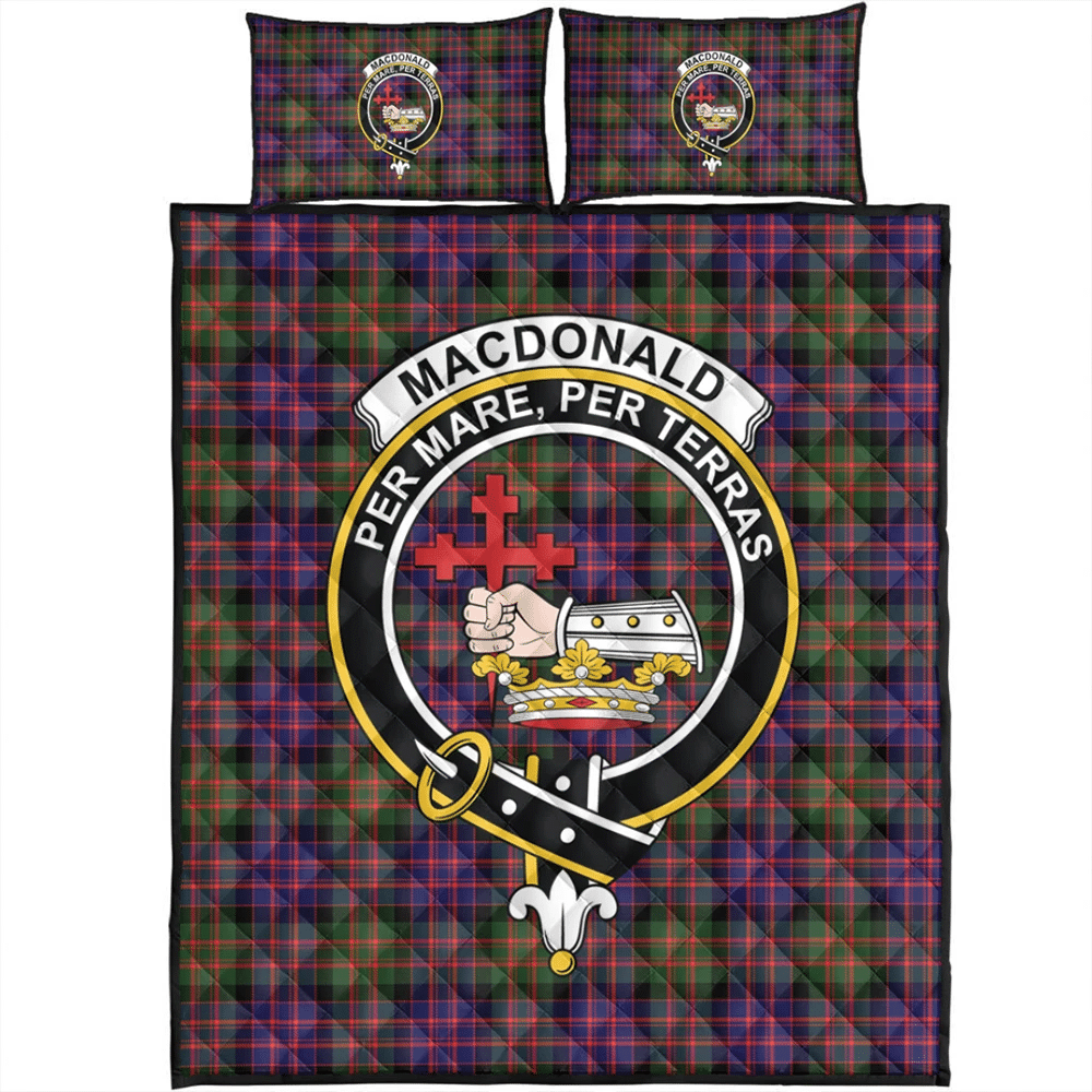 MacDonald Modern Tartan Classic Crest Quilt Bed Set | Celticprime.com – celticprime