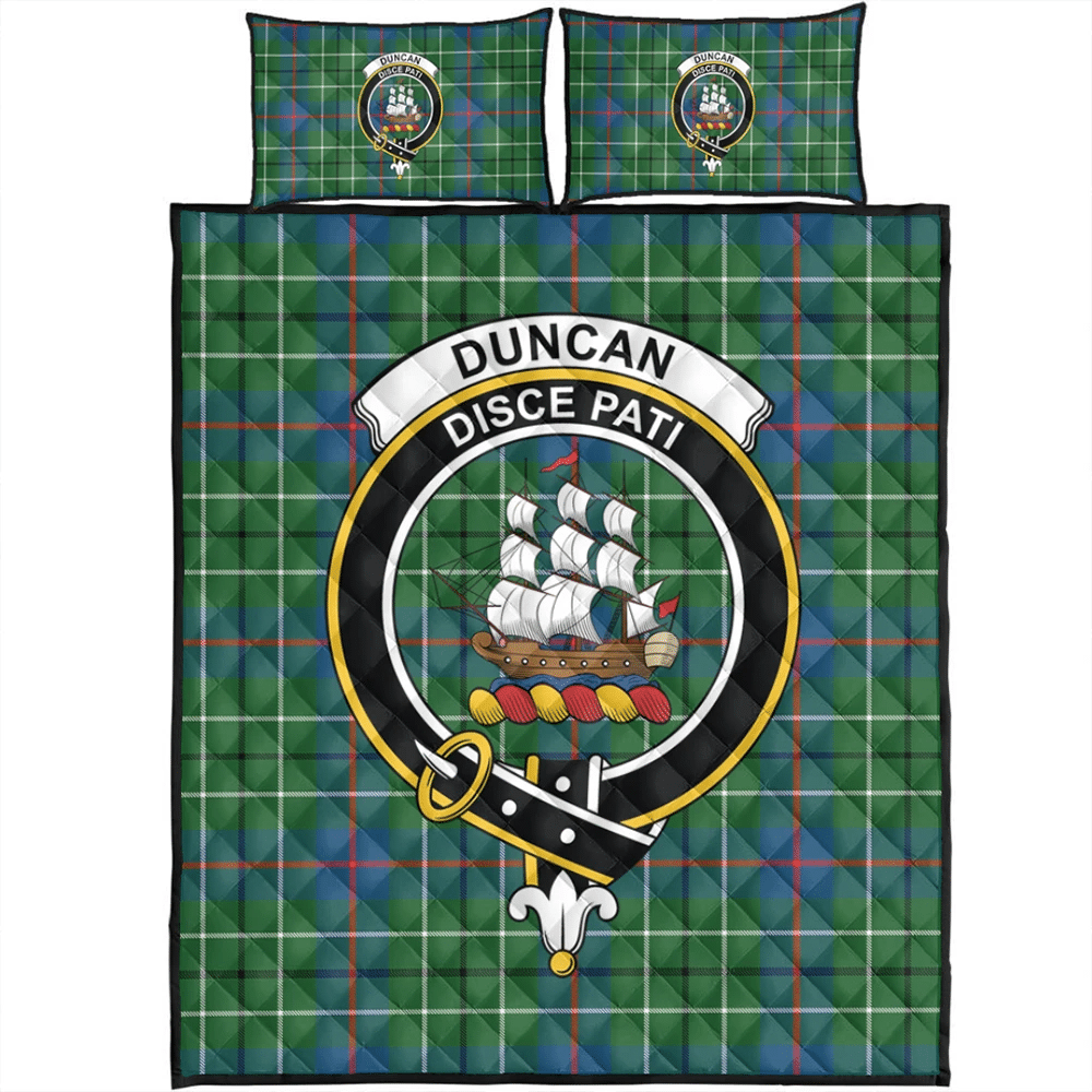 Duncan Ancient Tartan Classic Crest Quilt Bed Set | Celticprime.com ...