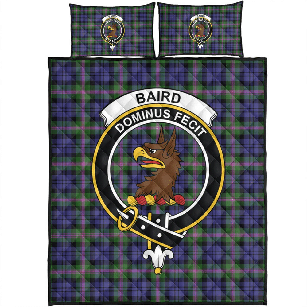 Baird Modern Tartan Classic Crest Quilt Bed Set | Celticprime.com ...