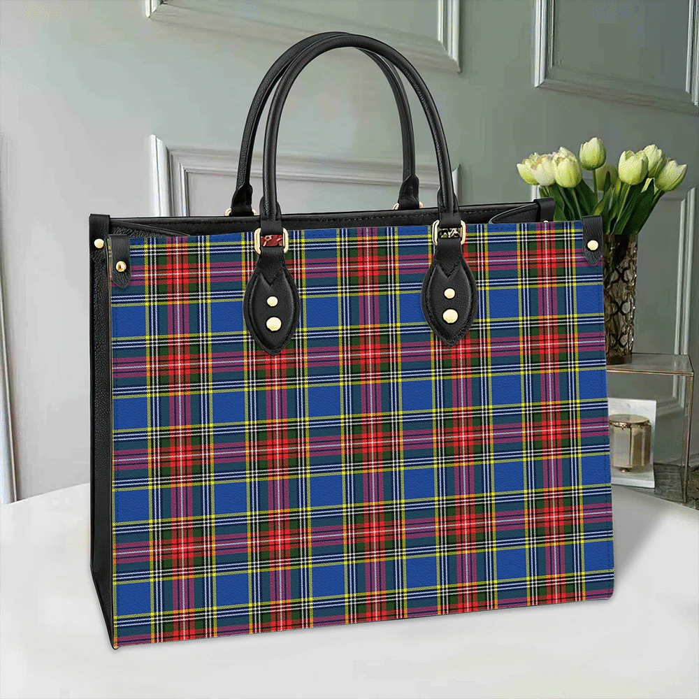MacBeth Modern Tartan Classic Leather Bag | Celticprime.com – celticprime