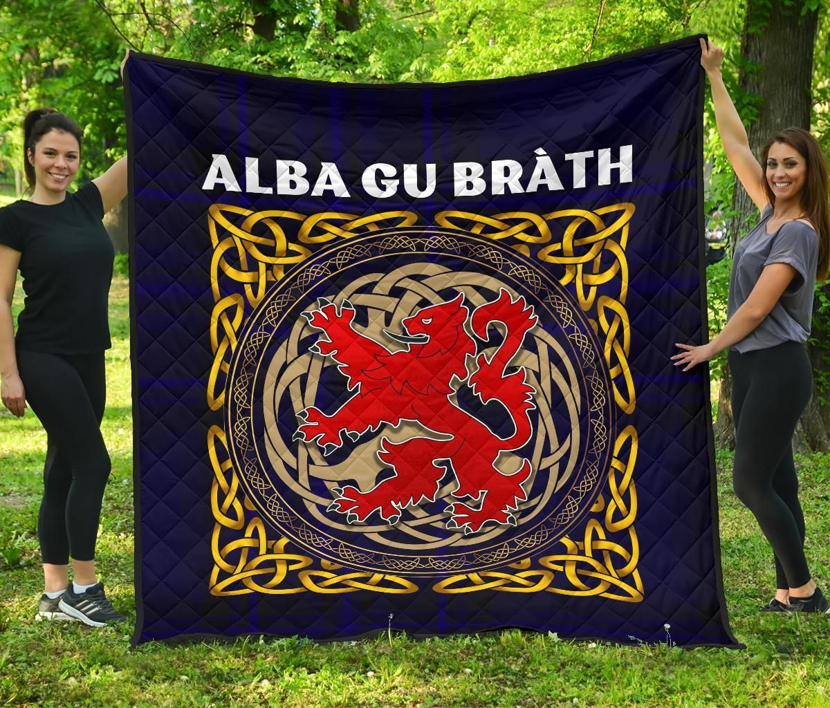 Scootishclo Premium Quilt - Scotland Premium Quilt Circle Celtic Tree ...