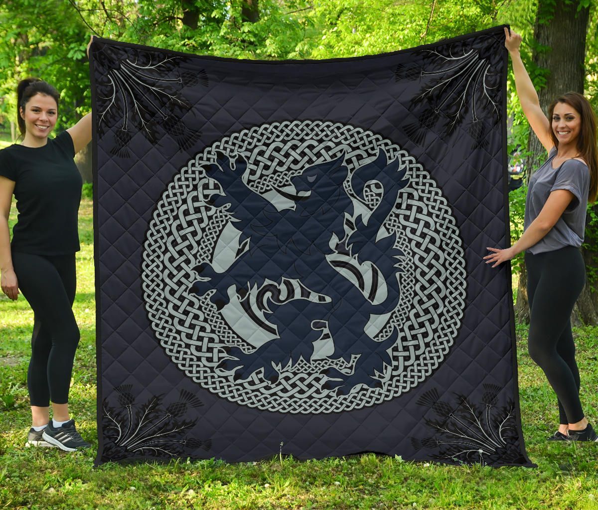 Scootishclo Premium Quilt - Scotland Premium Quilt Blue Lion and Celtic ...