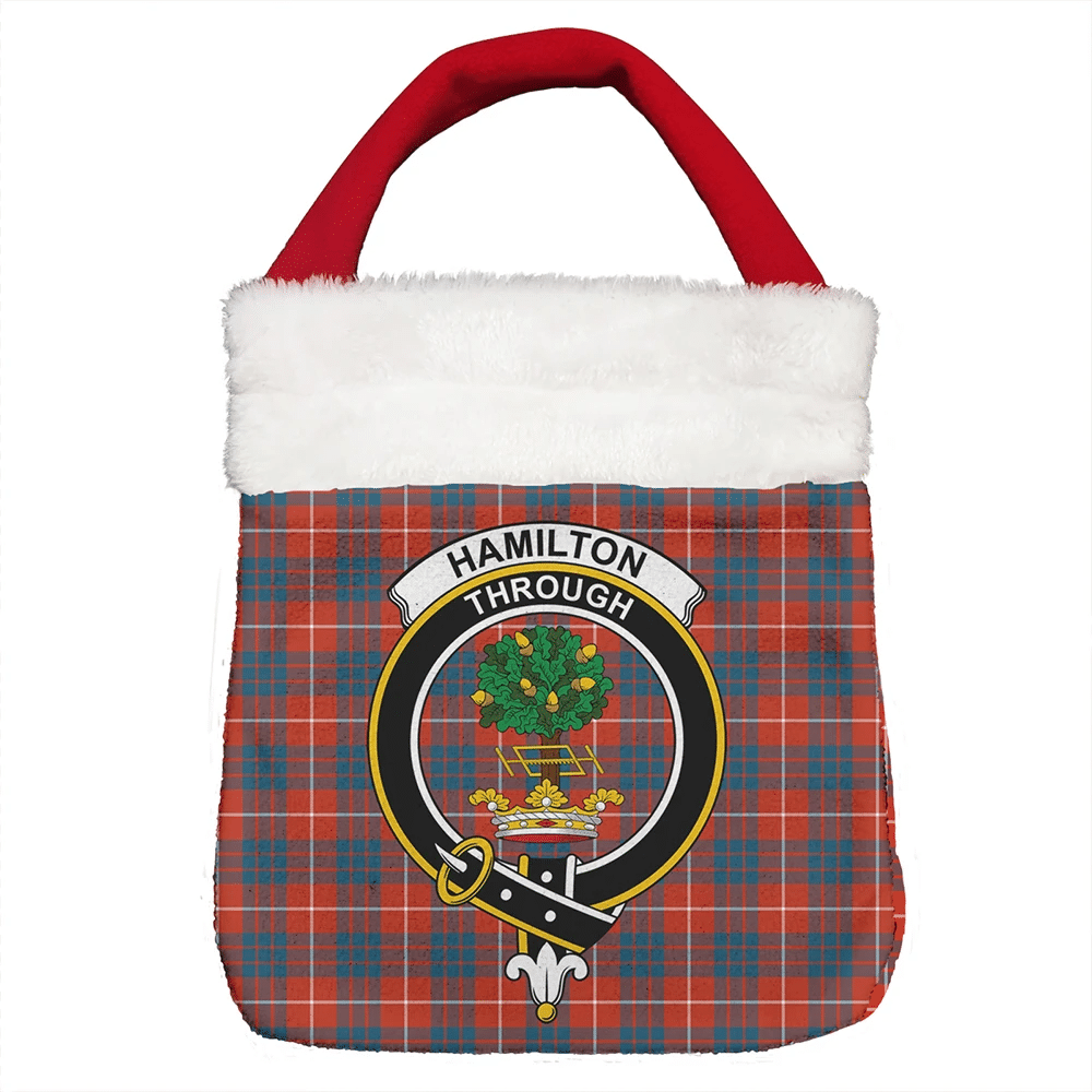 Hamilton Ancient Tartan Classic Crest Christmas Gift Bag | Celticprime ...