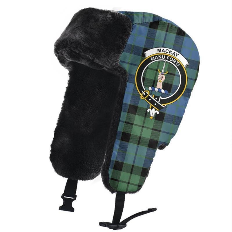 MacKay Ancient Tartan Classic Crest Trapper Hat | Celticprime.com ...