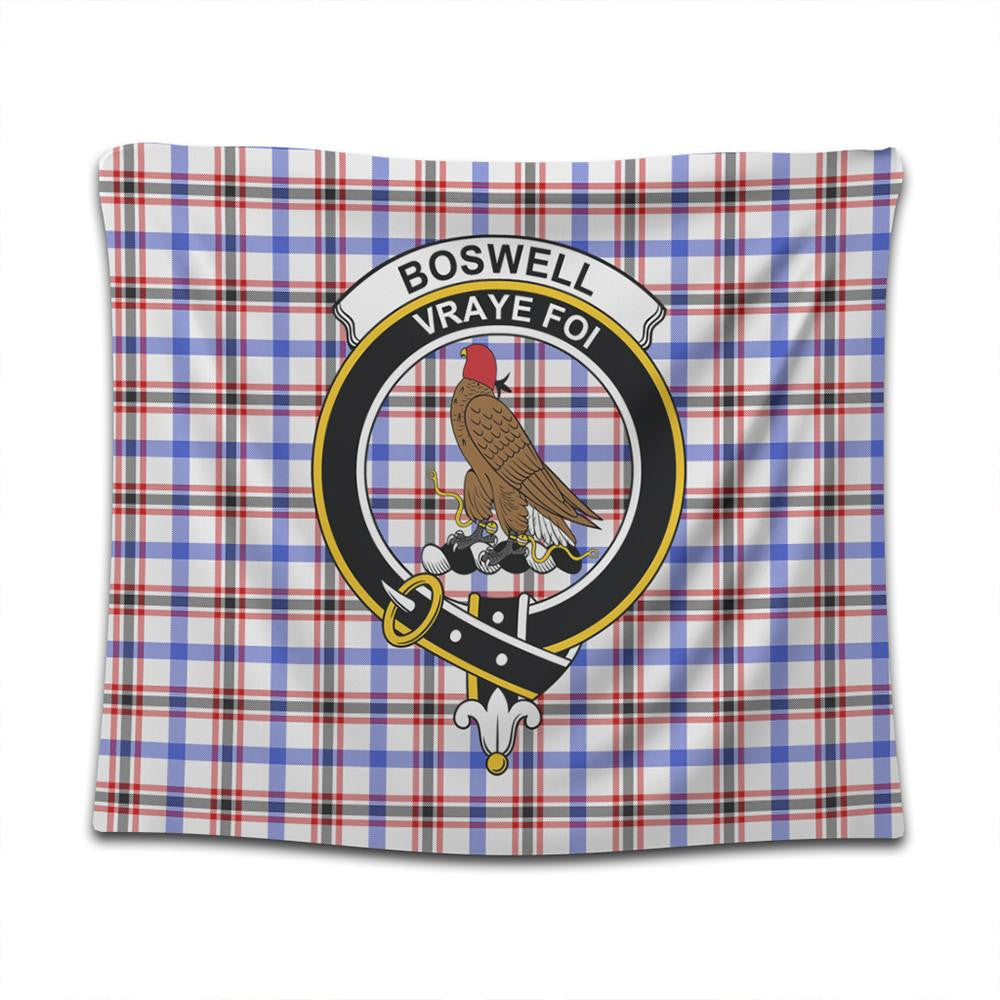 Boswell Modern Tartan Classic Crest Tapestry | Celticprime.com ...