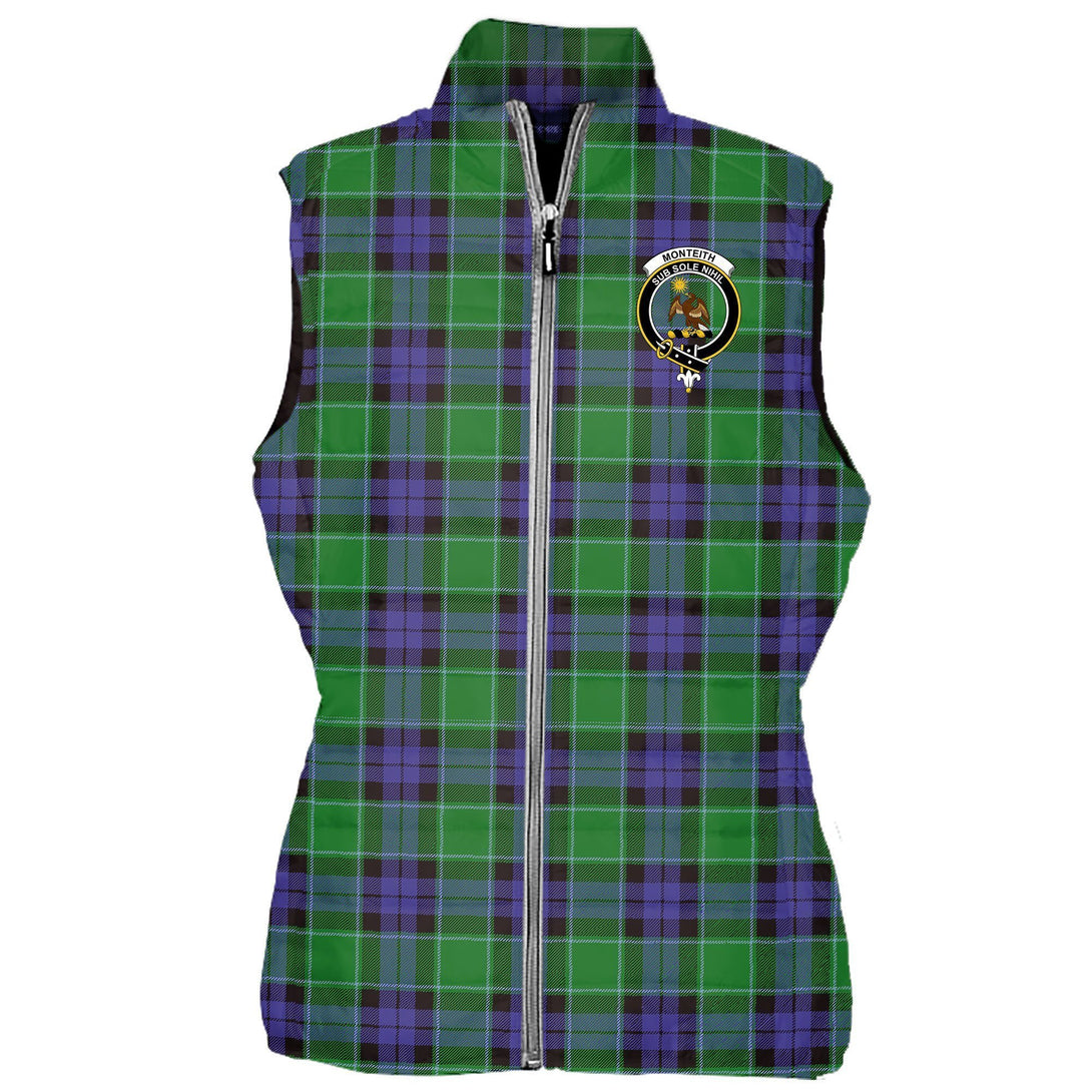 Monteith Tartan Classic Crest Puffer Vest For Men and Women ...