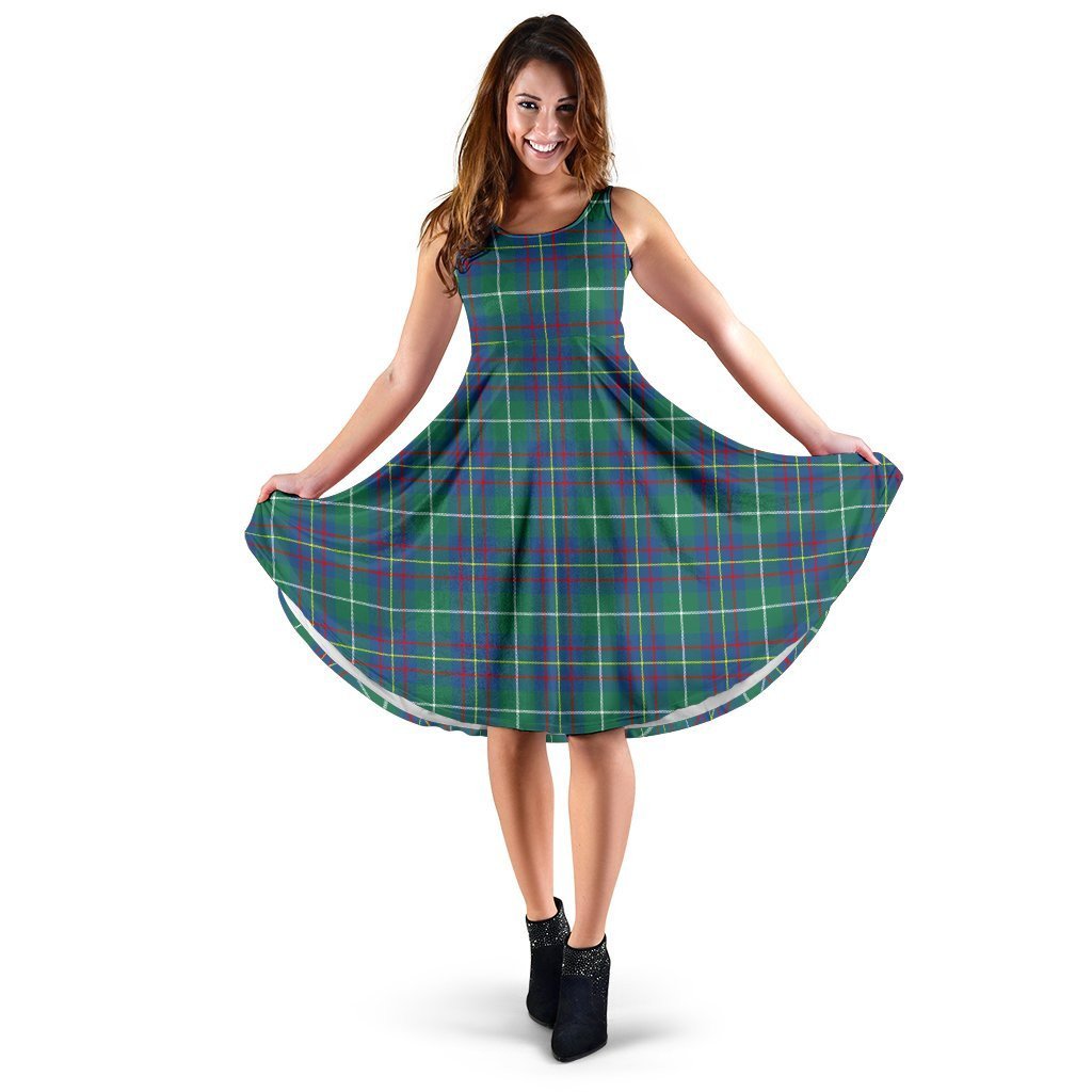 Inglis Ancient Tartan Classic Midi Dresses | Celticprime.com – celticprime