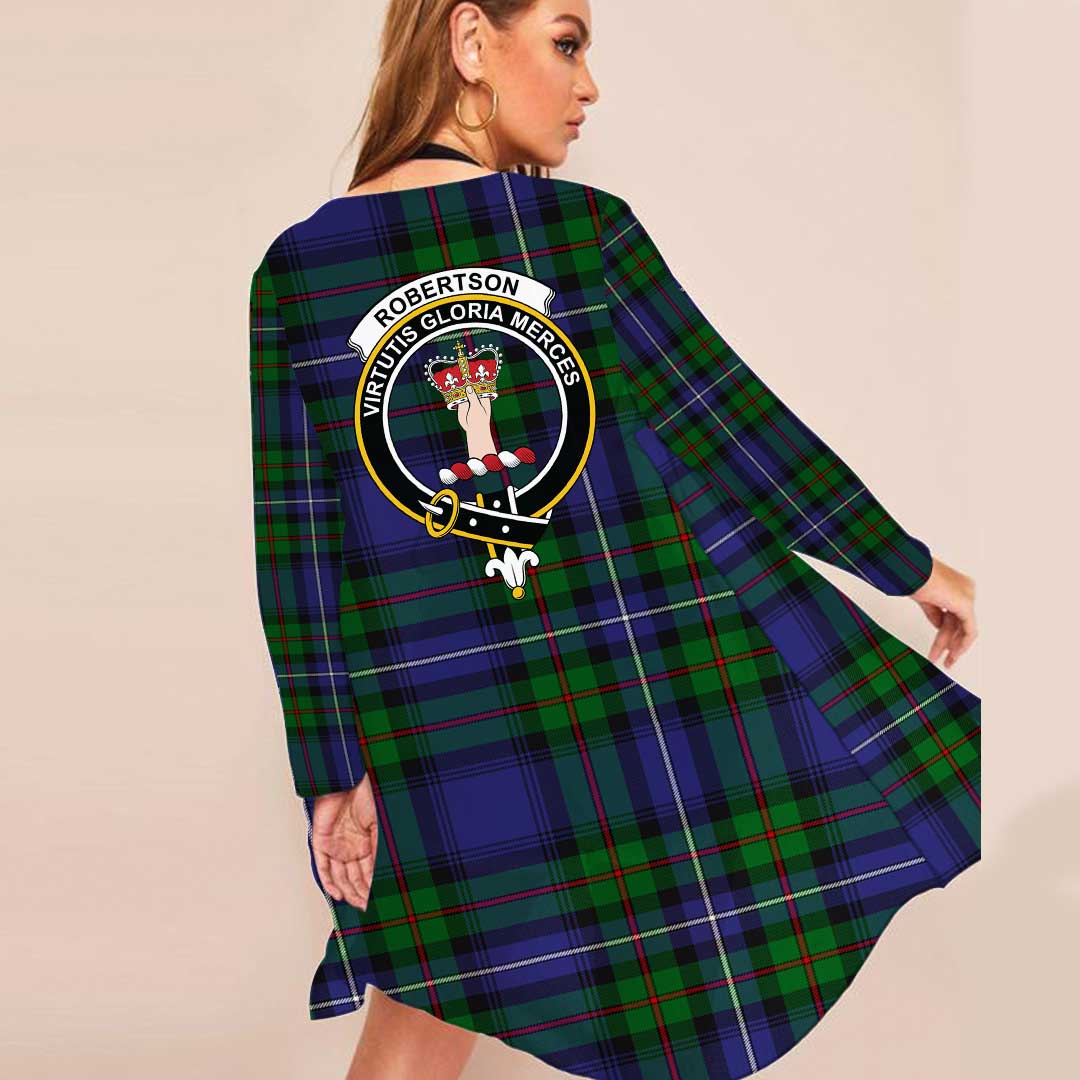 Robertson Hunting Modern Tartan Classic Crest Beach Kimono ...