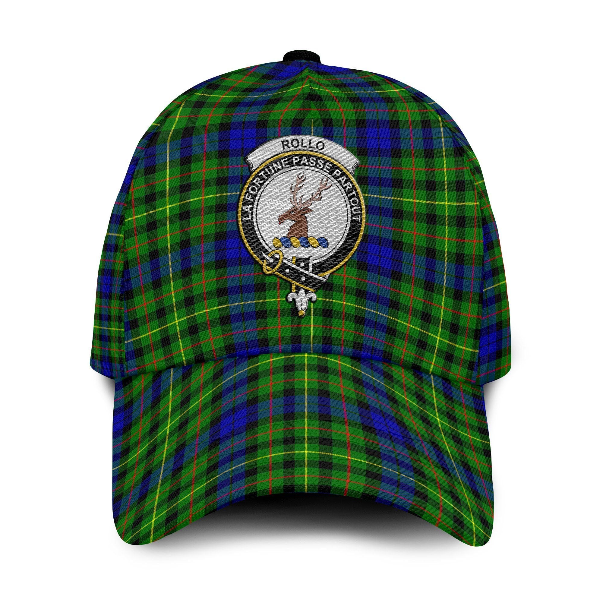 Rollo Tartan Crest Embroidery Classic Cap | Celticprime.com – celticprime
