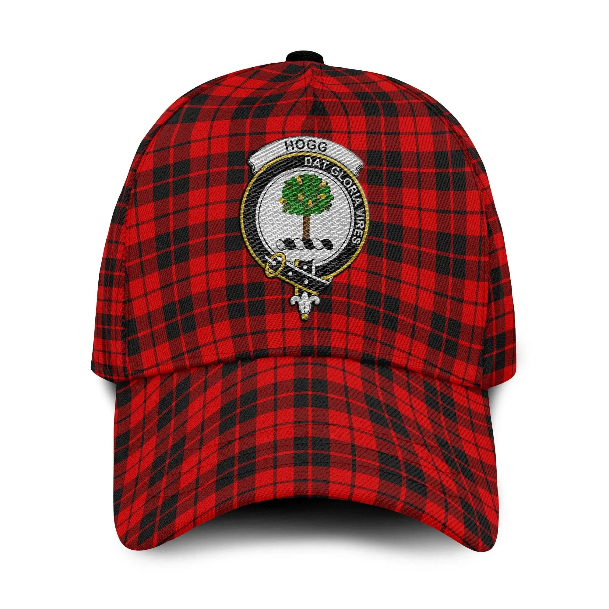 Hogg (or Hog) Tartan Crest Embroidery Classic Cap | Celticprime.com ...