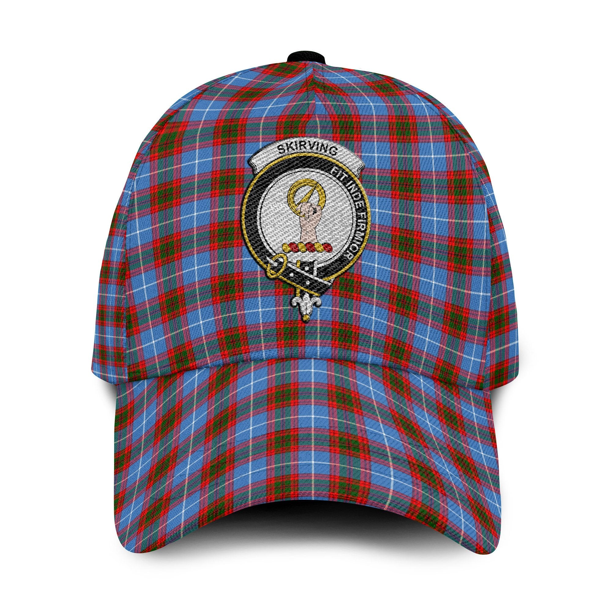 Skirving Tartan Crest Embroidery Classic Cap | Celticprime.com ...