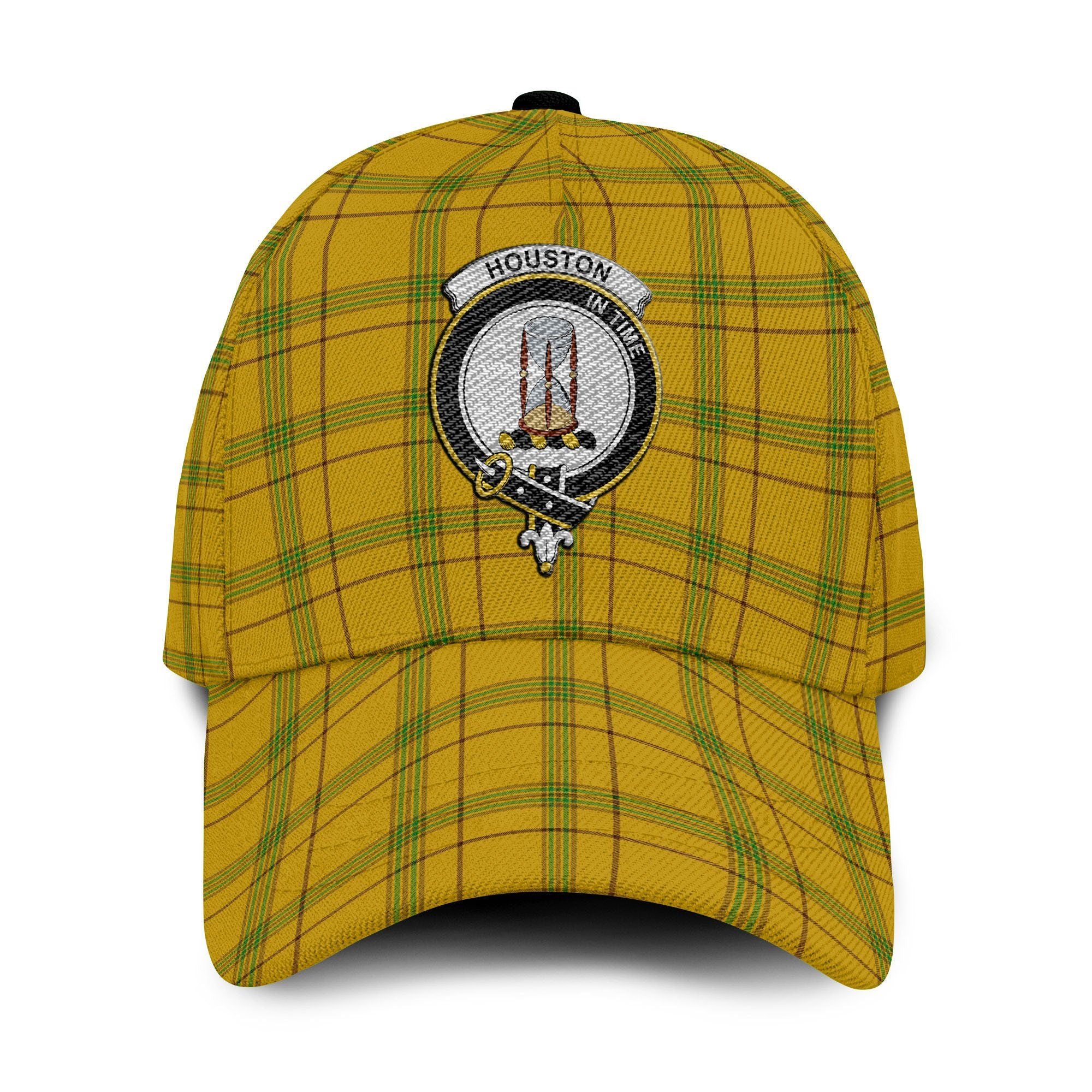 Houston Tartan Crest Embroidery Classic Cap | Celticprime.com – celticprime