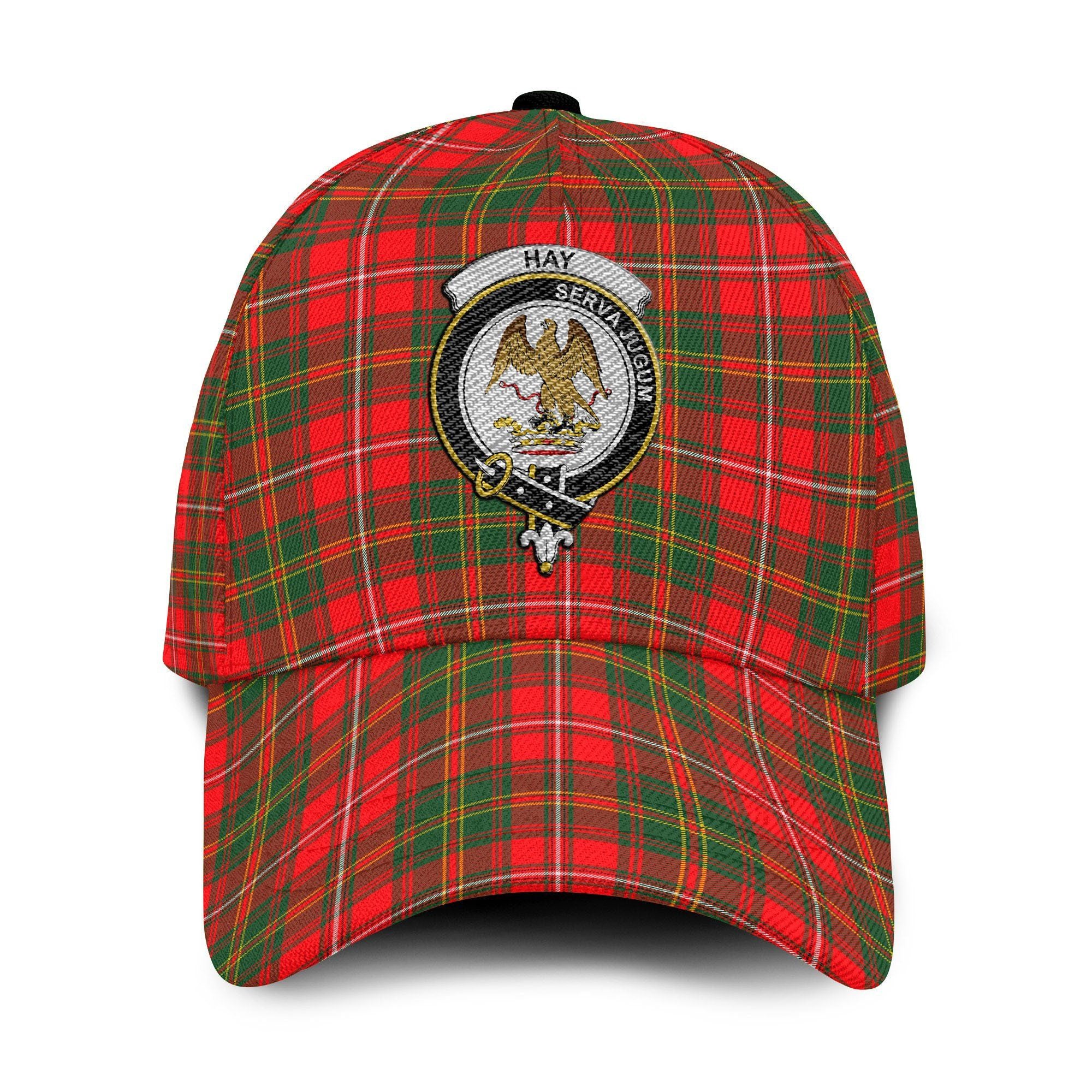 Hay Tartan Crest Embroidery Classic Cap | Celticprime.com – celticprime