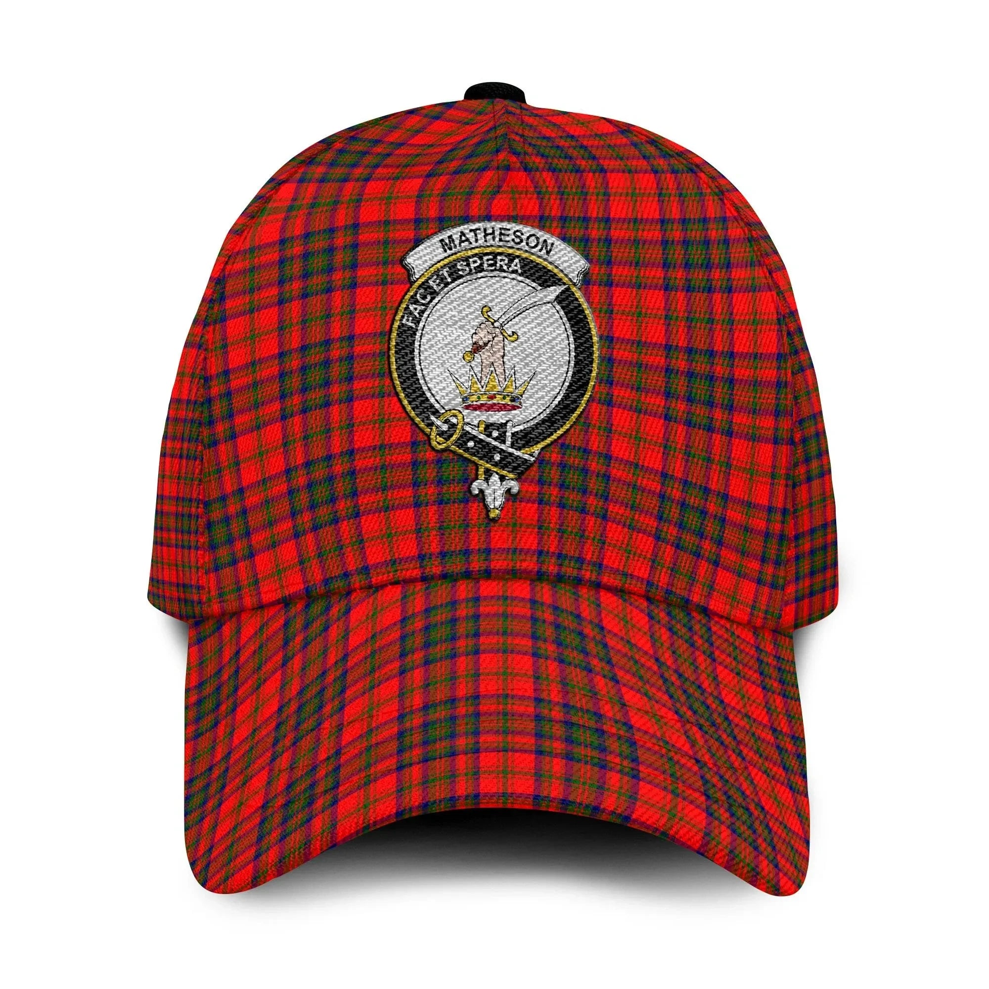 Matheson Tartan Crest Embroidery Classic Cap | Celticprime.com ...