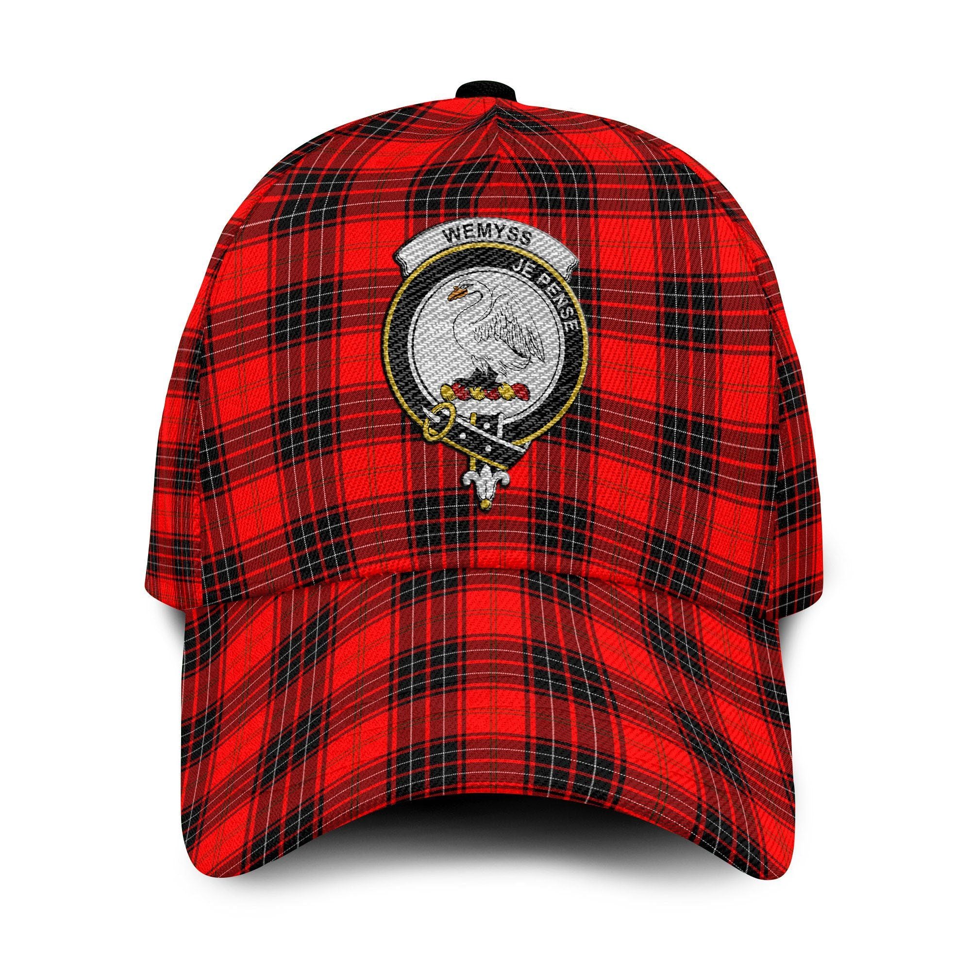Wemyss Tartan Crest Embroidery Classic Cap | Celticprime.com – celticprime