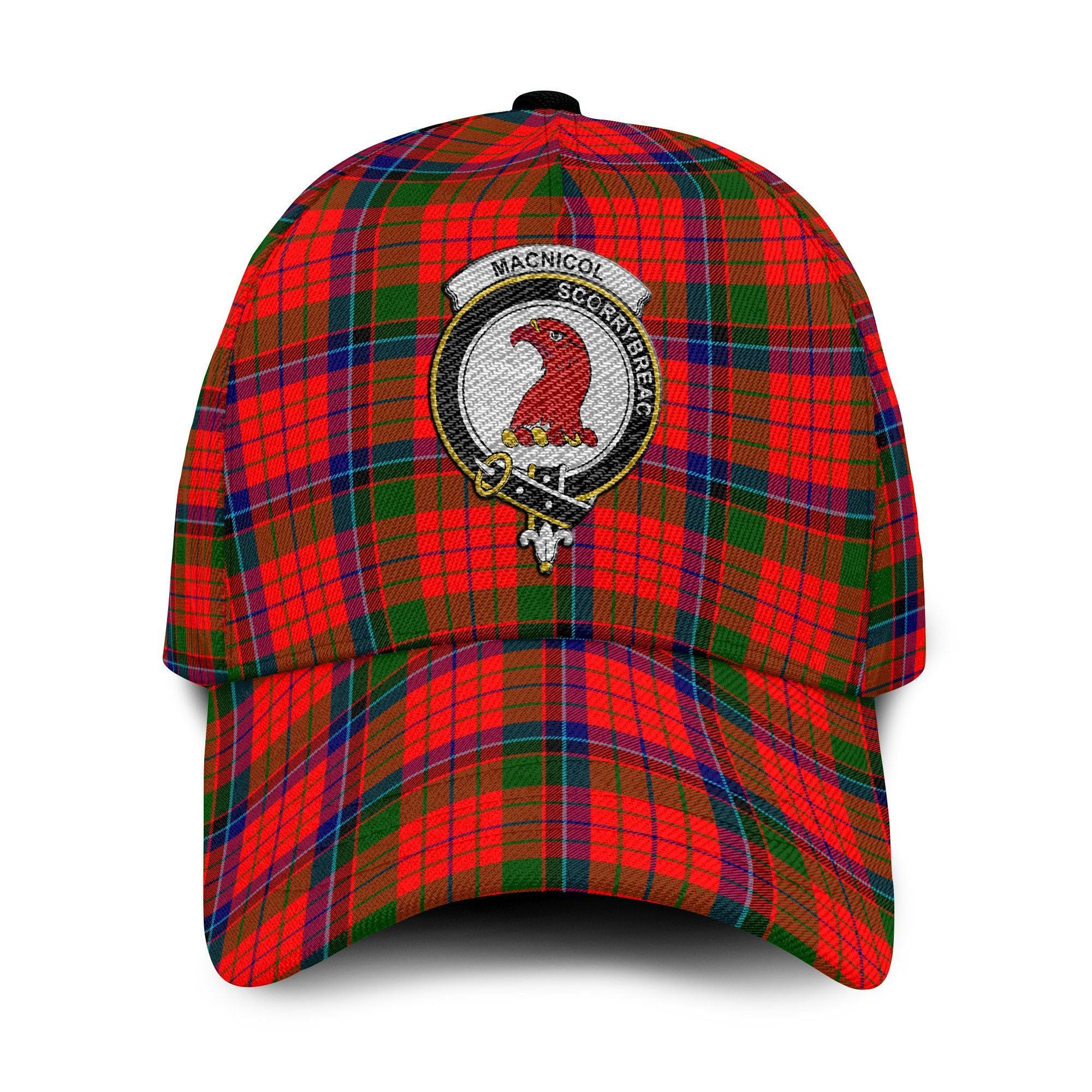 MacNicol (of Scorrybreac) Tartan Crest Embroidery Classic Cap ...