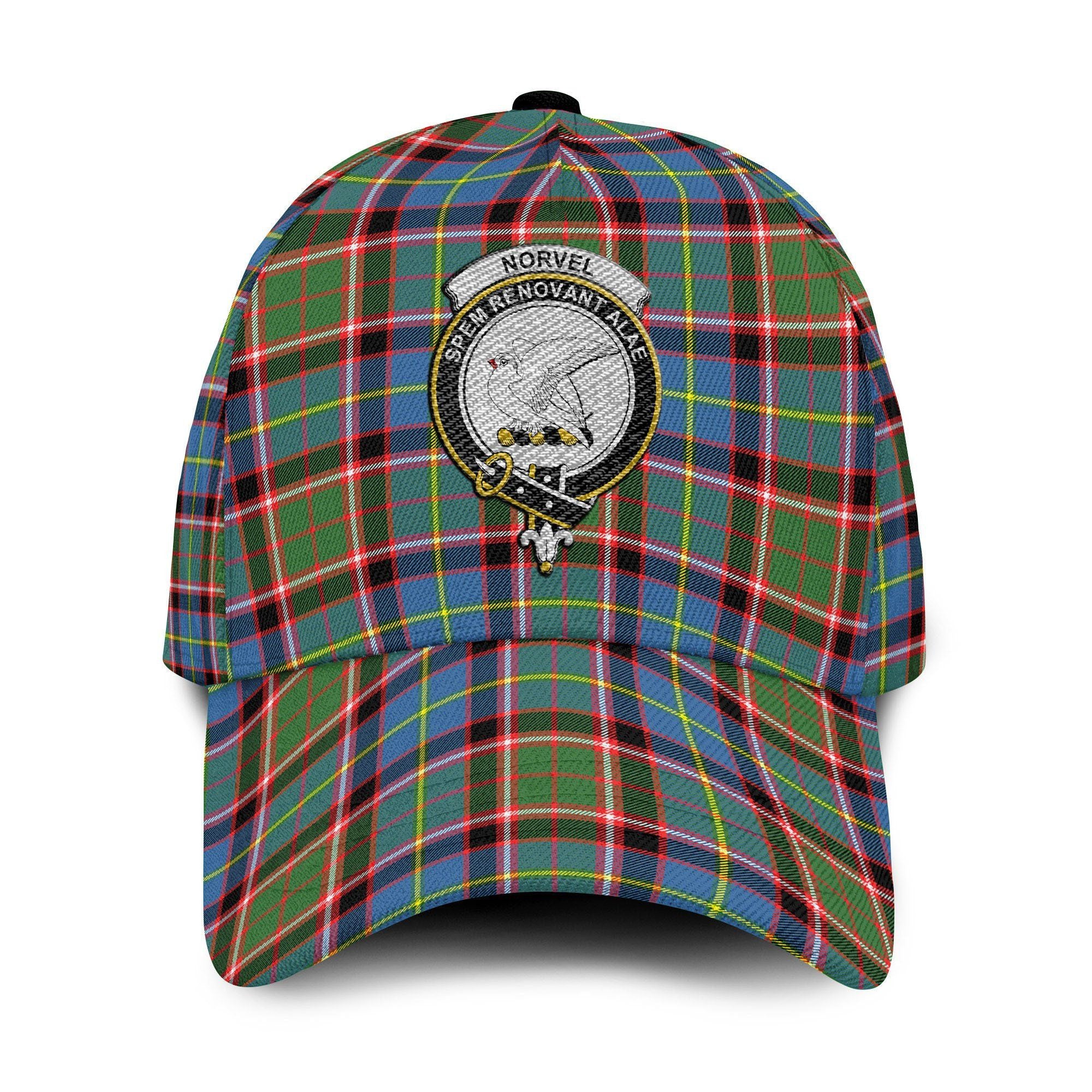 Norvel Tartan Crest Embroidery Classic Cap | Celticprime.com – celticprime