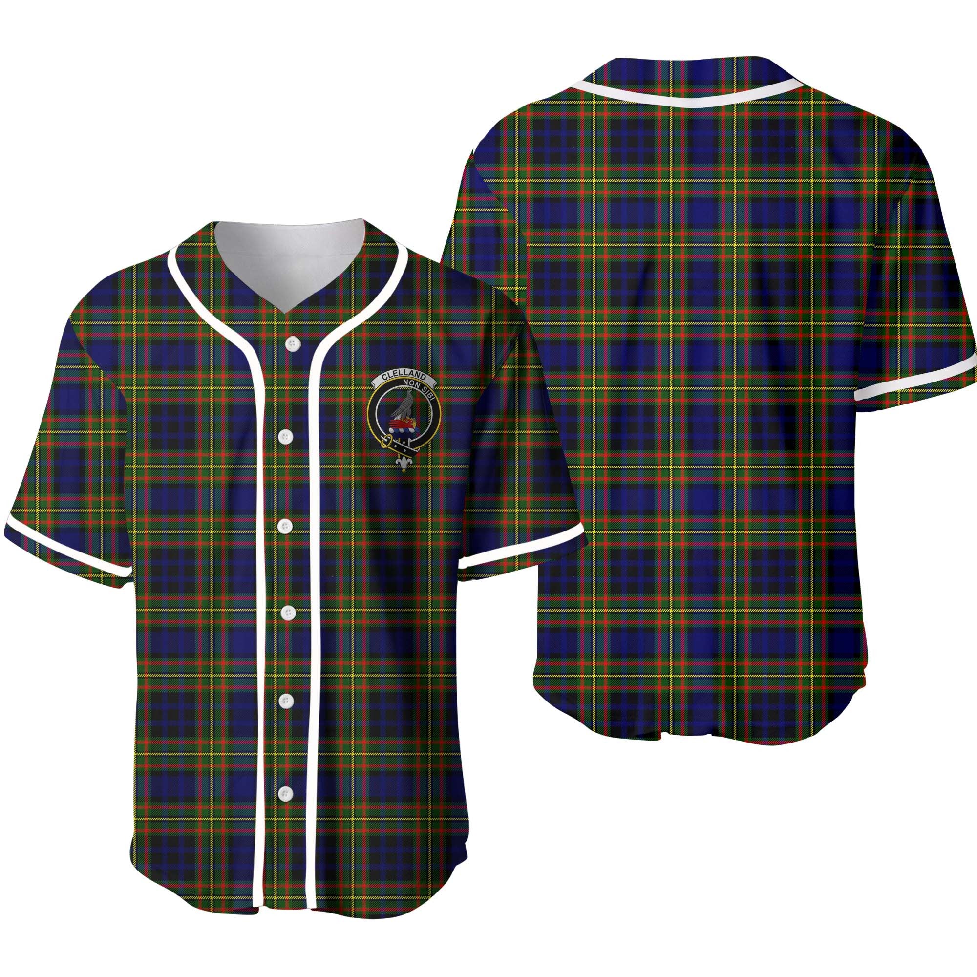 Clelland Tartan Classic Baseball Jersey | Celticprime.com – celticprime