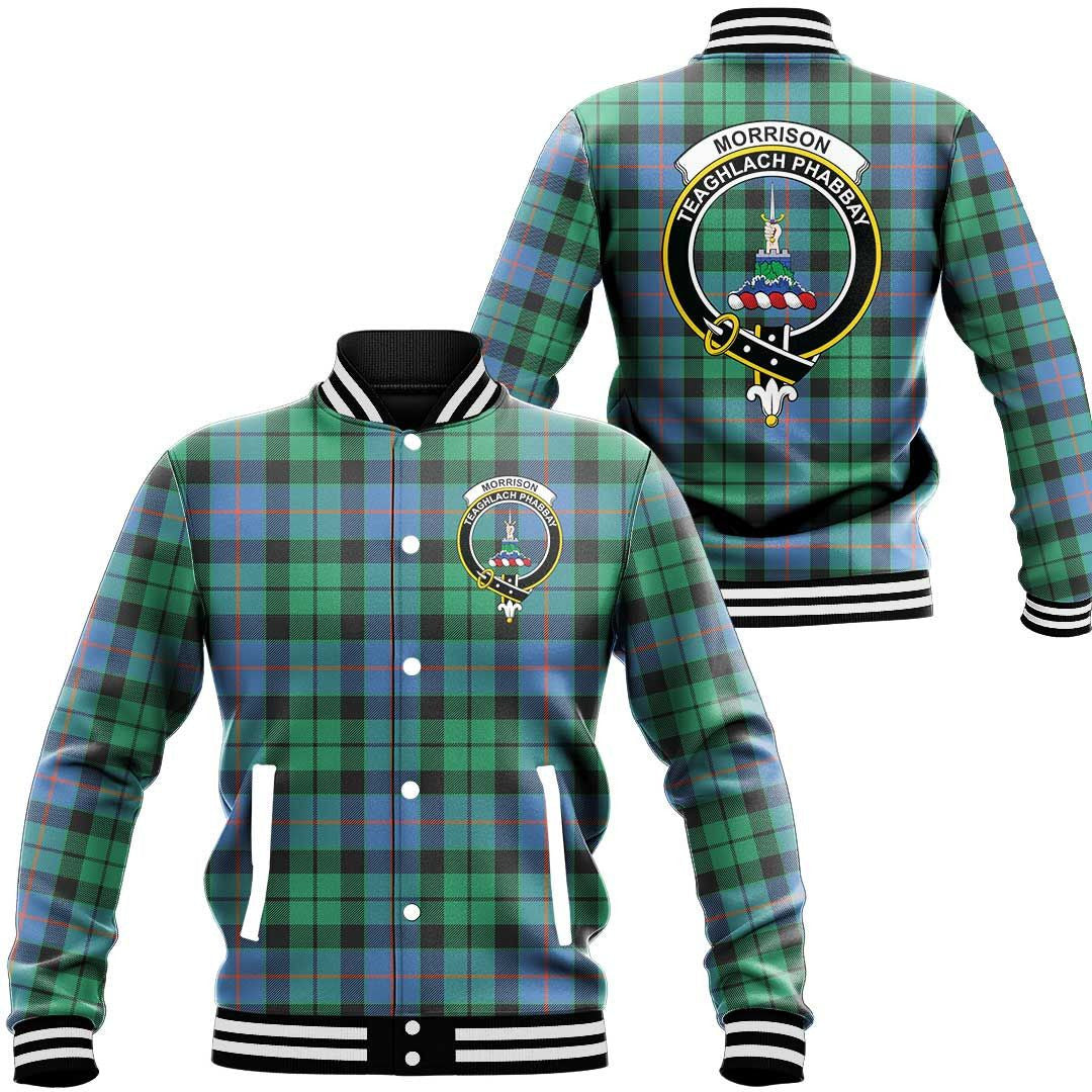 Morrison Ancient Tartan Classic Crest Baseball Jacket | Celticprime.com ...