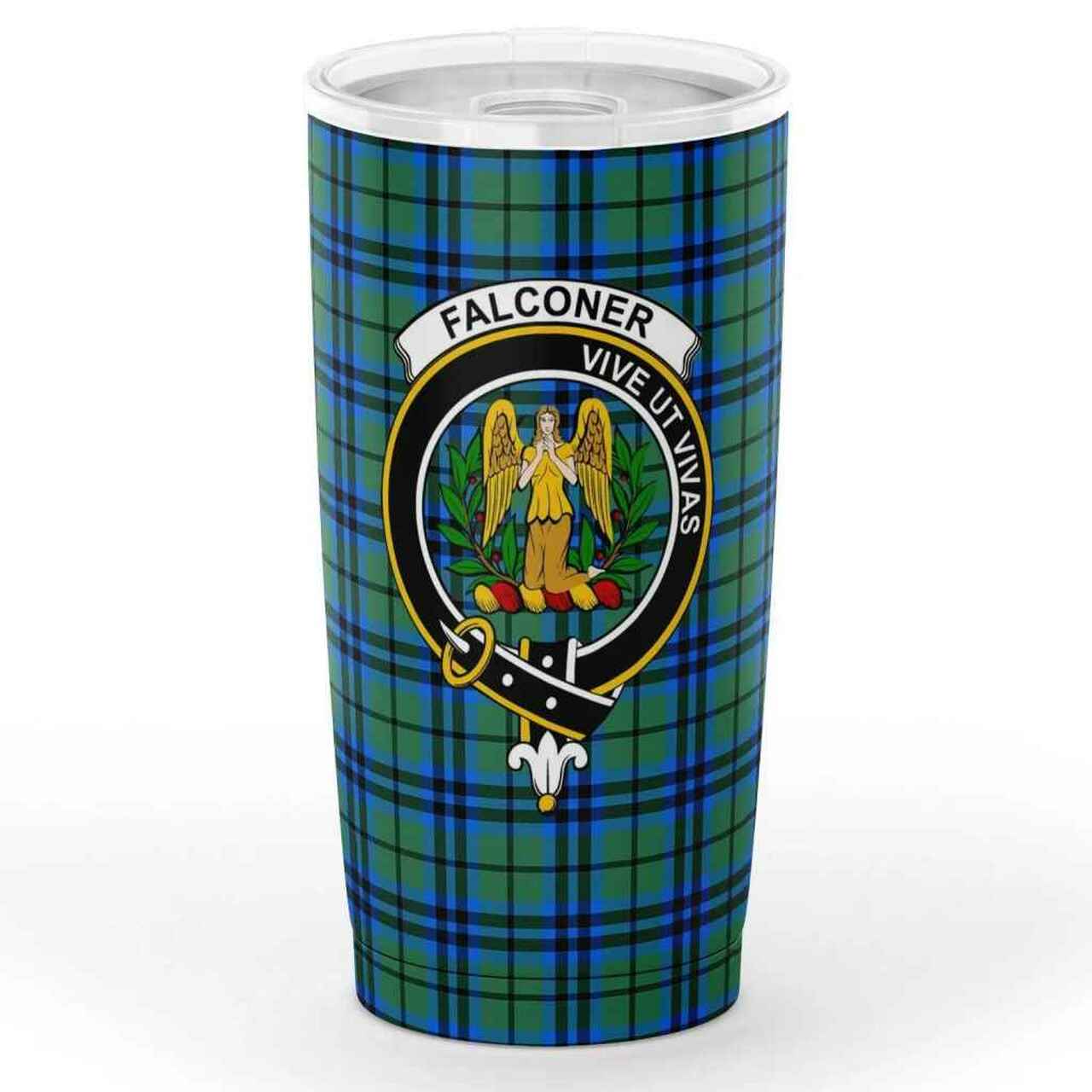 Falconer Tartan Classic Crest Tumbler | Celticprime.com – celticprime