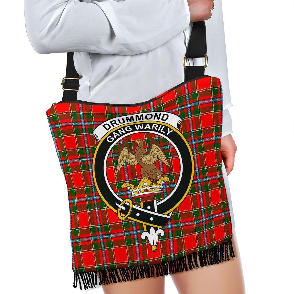 Drummond of Perth Tartan Classic Crest Boho Handbag | Celticprime.com ...
